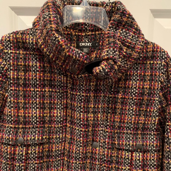 Dkny | Jackets & Coats | Dkny Multi Colored Tweed Jacket | Poshmark